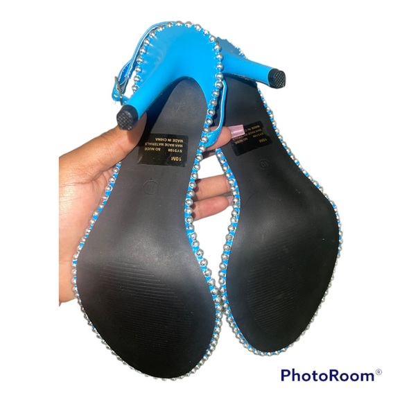 Cape Robbin | Shoes | Nwb Cape Robbin Baby Blue Studded Strap High Heel ...